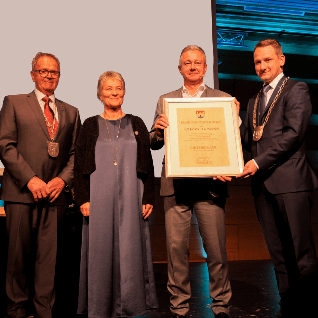 Hans Thomann wird Ehrenbürger von Burgebrach - Thomann Jobs